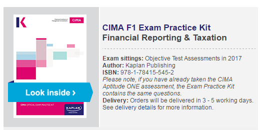 CIMA Exam Practice Kits – The CIMA Student